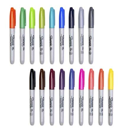 Sharpie Special Collectors Edition Permanent Markers and Dragon Coloring Pages, Fine and Ultra Fine Point, 30 Count