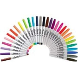 Sharpie Special Collectors Edition Permanent Markers and Dragon Coloring Pages, Fine and Ultra Fine Point, 30 Count