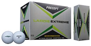 precept 2017 laddie extreme golf balls (24 balls), white