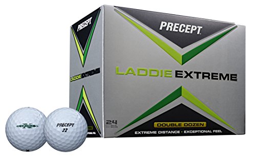 Precept 2017 Laddie Extreme Golf Balls (24 Balls), White