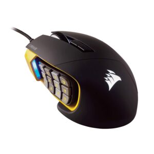 corsair scimitar pro rgb usb wired mouse