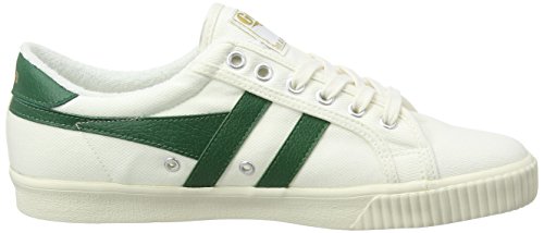 Gola Men's Mark Cox Trainers, Off White Off White Dark Green Wn, 8