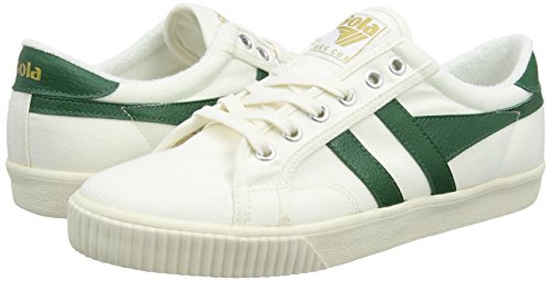 Gola Men's Mark Cox Trainers, Off White Off White Dark Green Wn, 8