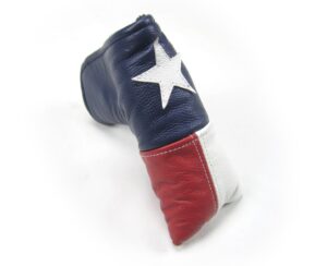 sunfish leather golf putter cover lone star