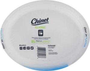 chinet premium paper platters, 10 inch