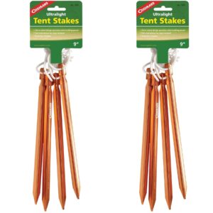 Coghlan's 4-Pack Ultralight Aluminum Tent Stakes, 9" (2-Pack)