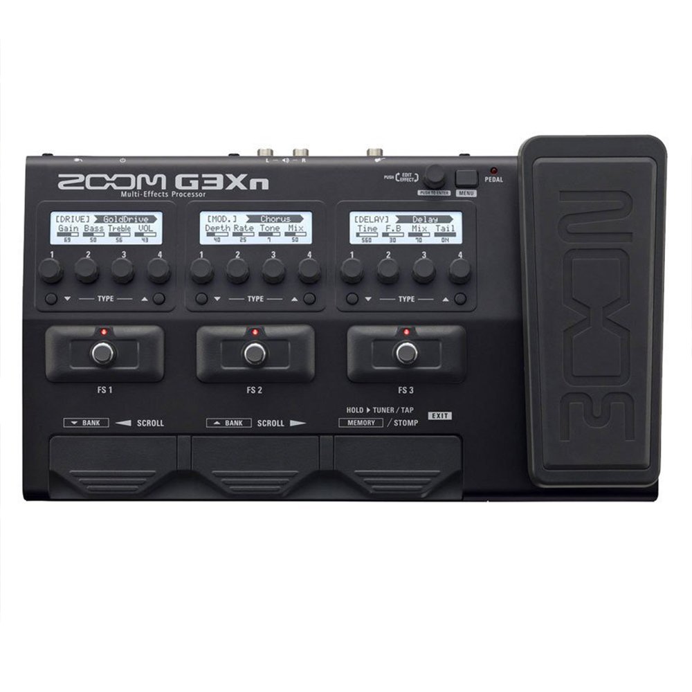 Zoom G3Xn Guitar Multi-Effects Processor with Expression Pedal, With 70+ Built-in Effects, Amp Modeling, Stereo Effects, Looper, Rhythm Section, Tuner