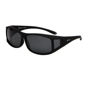 freeprint polarized solar shield fit over glasses driving sunglasses for men and women, smoke