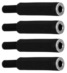 cess 6.35mm 1/4 inch stereo trs female connector jack - 6.35mm stereo jack (jcx) (4 pack)