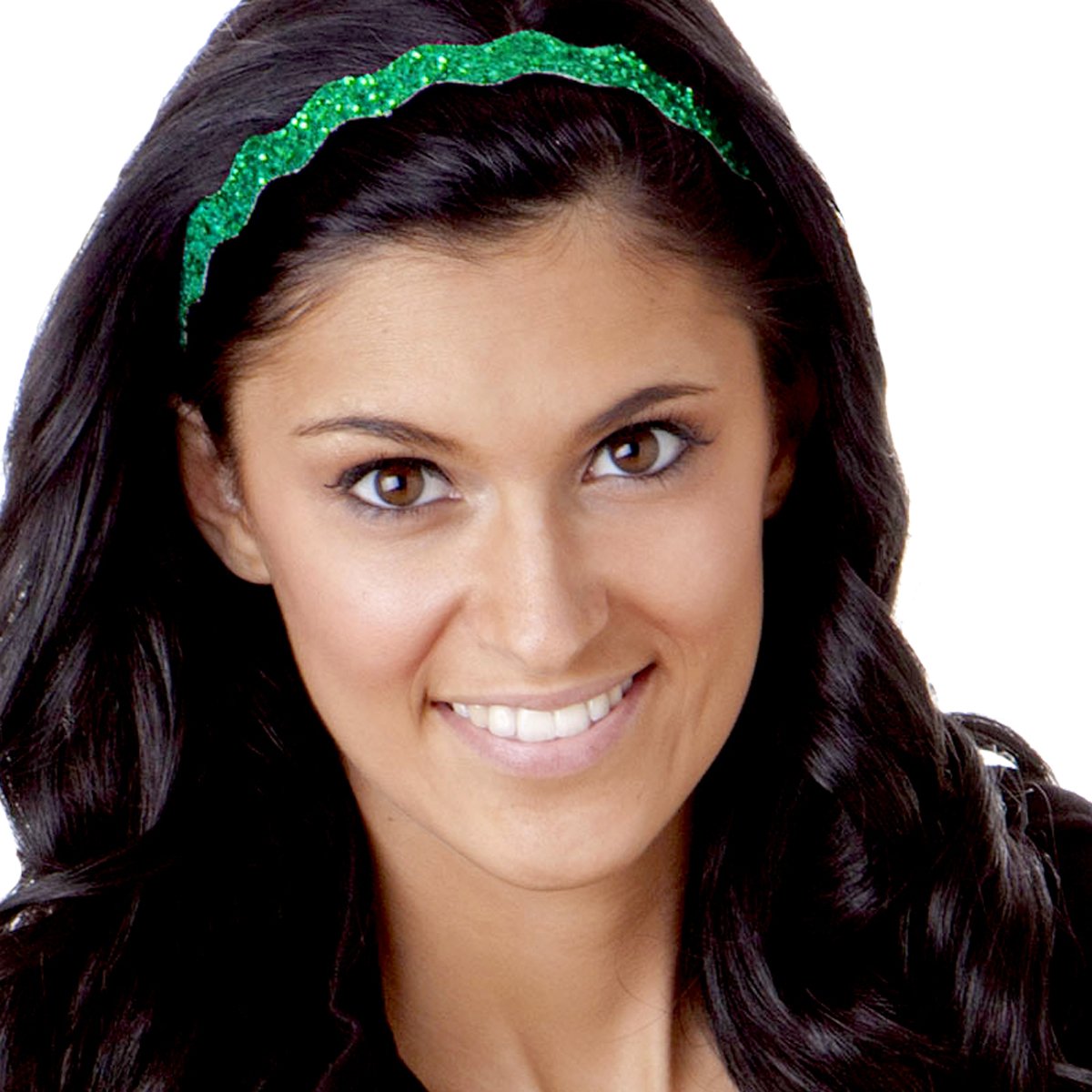 Hipsy Irish Green Headband St Patricks Day Accessories Clover Headband Gift Packs (Skinny & Wave Bling 2pk)