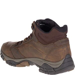 merrell men's moab adventure mid waterproof hiking boot, dark earth 9.5 wide