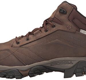 Merrell Men's Moab Adventure Mid Waterproof Hiking Boot, Dark Earth 9.5 Wide