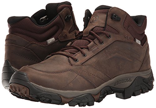 Merrell Men's Moab Adventure Mid Waterproof Hiking Boot, Dark Earth 9.5 Wide