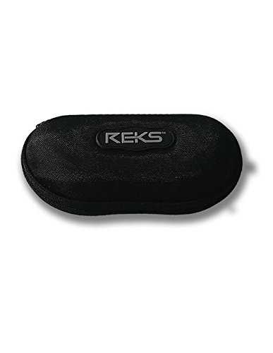 REKS ST Black WRAPAROUND I Silver Mirror Polarized lens