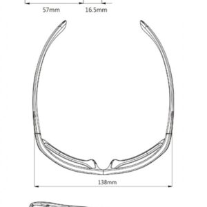 REKS ST Black WRAPAROUND I Silver Mirror Polarized lens