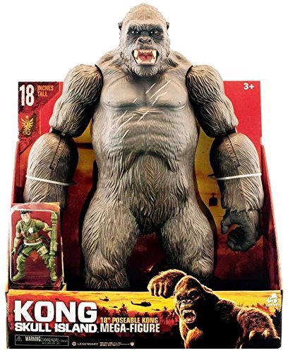 Lanard Kong Skull Island - 18" Poseable Kong with Figure Action Figure