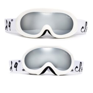 cloud 9 - twin pack mommy and me matching goggles, anti-fog dual lens wide angle uv400 snowboarding ski snow goggles