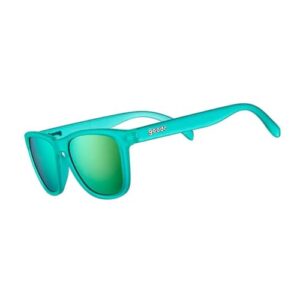 goodr running sunglasses - (teal w/teal lens)