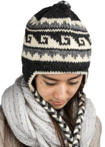 tribe azure fair trade womens beanie hats, warm hats for women knit hat for women women's skullies & beanie for women (grey)