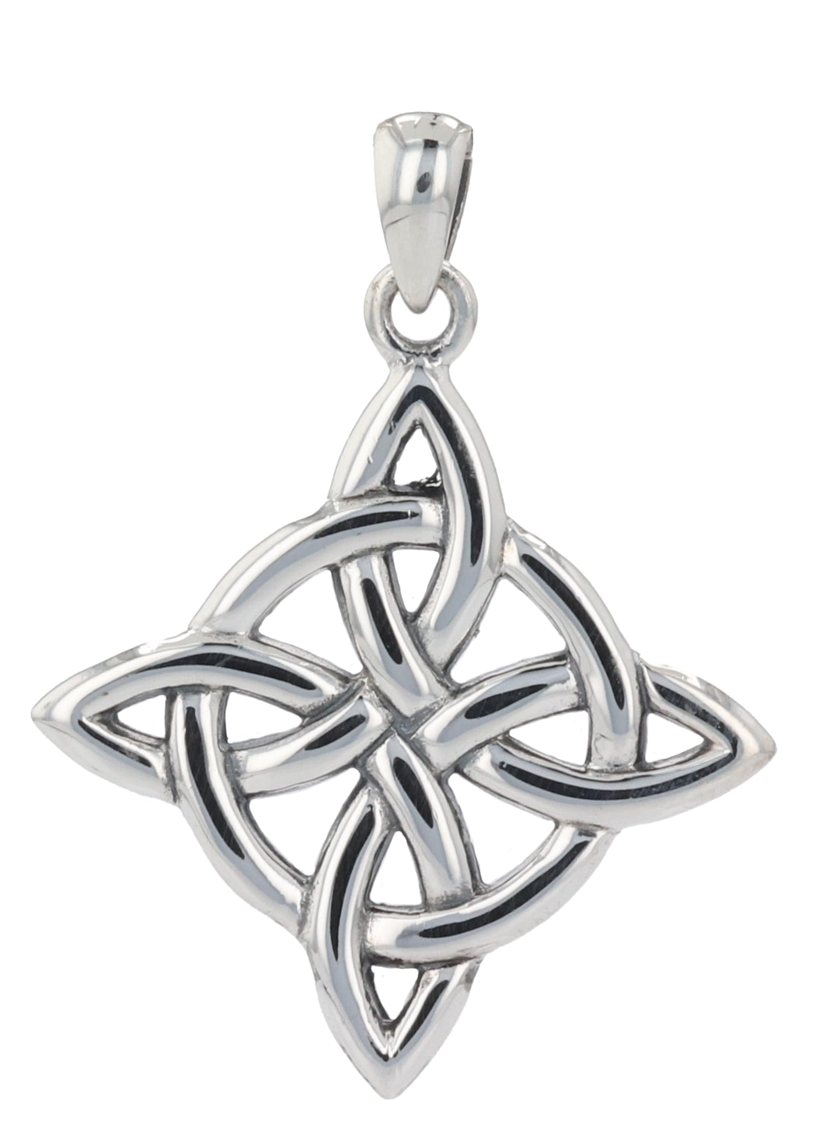 Jewelry Trends Sterling Silver Celtic Good Luck Knot Pendant