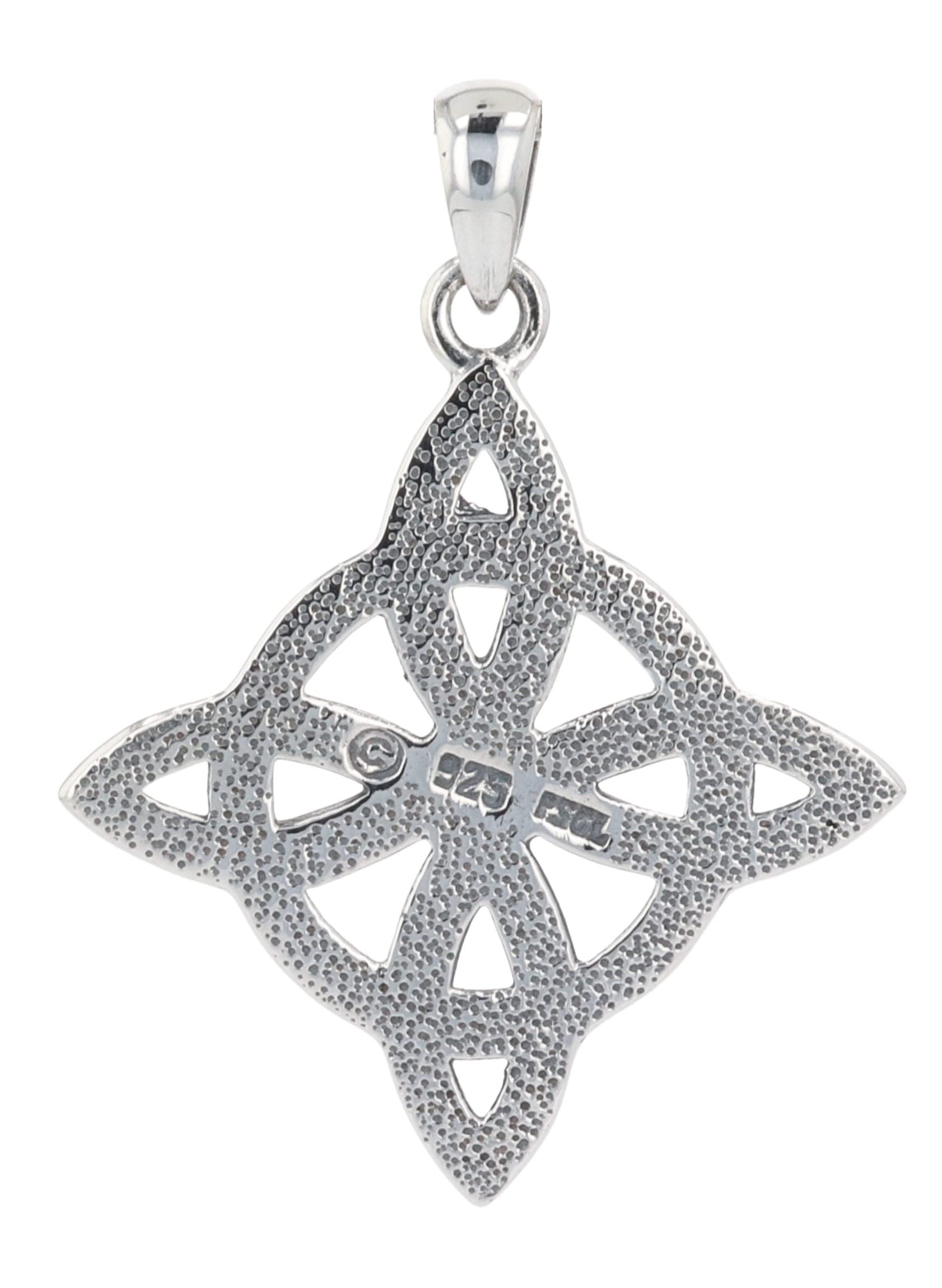 Jewelry Trends Sterling Silver Celtic Good Luck Knot Pendant