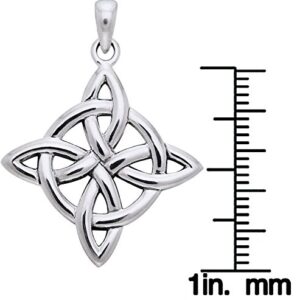 Jewelry Trends Sterling Silver Celtic Good Luck Knot Pendant