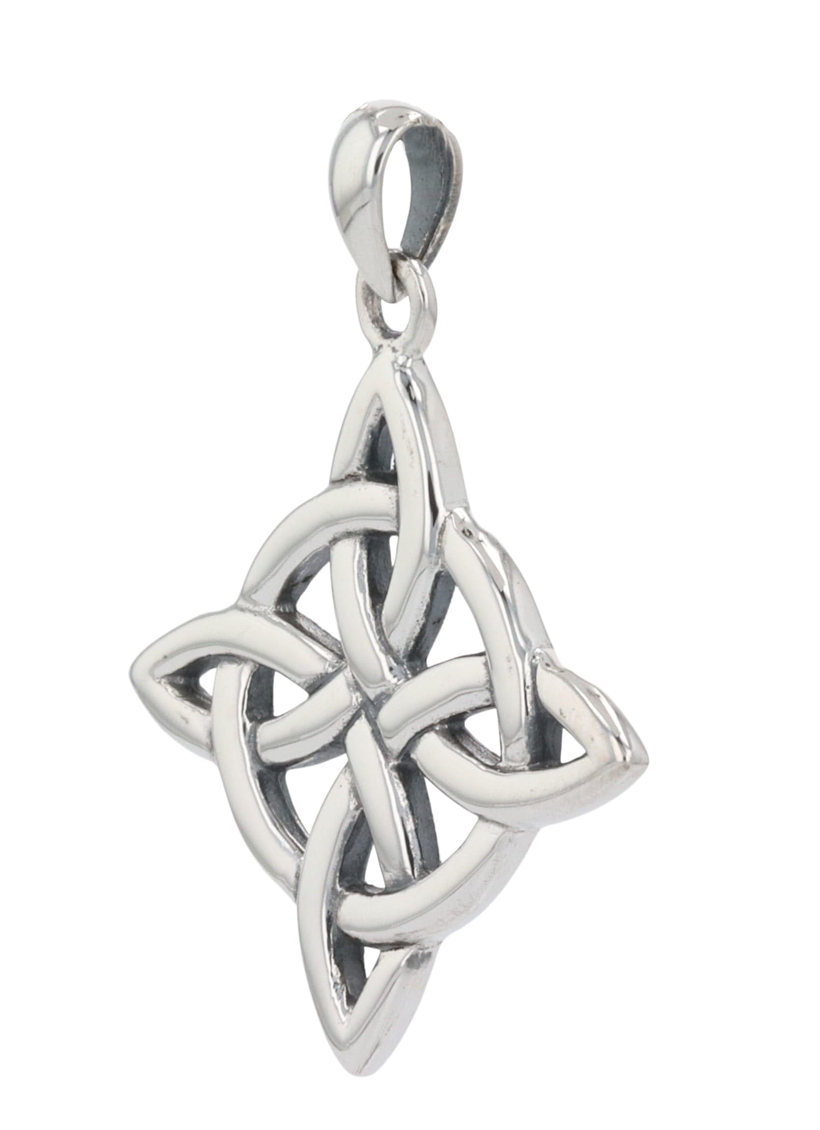 Jewelry Trends Sterling Silver Celtic Good Luck Knot Pendant