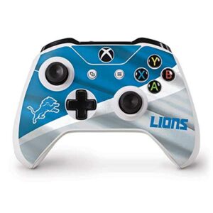 skinit decal gaming skin compatible with xbox one s controller - officially licensed nfl detroit lions design