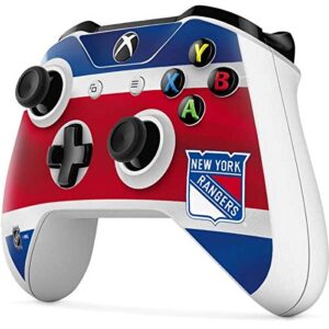 Skinit Decal Gaming Skin compatible with Xbox One S Controller - Officially Licensed NHL New York Rangers Jersey Design