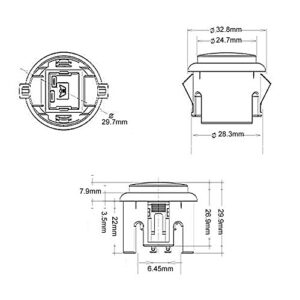 EG STARTS 10x Arcade 30mm Push Buttons Switch Multicade for Arcade PC Games Mame Jamma KOF Arcade Pinball Machine Parts & Accessories