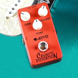 JOYO Distortion Pedal Crunch Distortion of British Classic Rock Distortion Effect for Electric Guitar - True Bypass (JF-03)