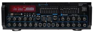 technical pro mm2000bt powered bluetooth karaoke mixer amplifier amp sd, usb