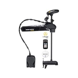 minn kota 1368811 ultrex freshwater cable & electric-steer bow-mount motor with universal sonar 2, digital maximizer & i-pilot link gps, 80 lbs thrust, 52" shaft