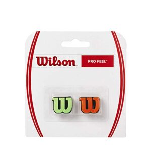 wilson sporting goods profeel greenorange tennis dampener, one size