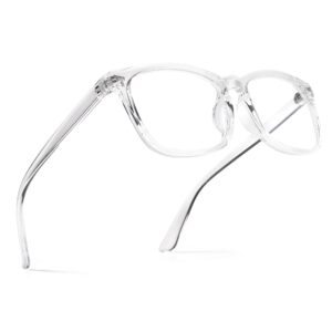 pro acme non-prescription glasses frame clear lens eyeglasses (transparent)