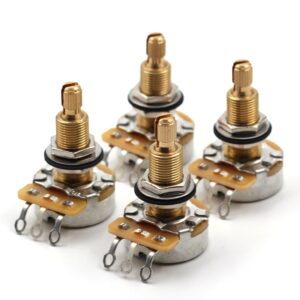 CTS TAOT CUSTOM 525K LONG Shaft Potentiometers - 5% Tolerance (All Pots Meter 500K-550K) - Set of 4 (4X)