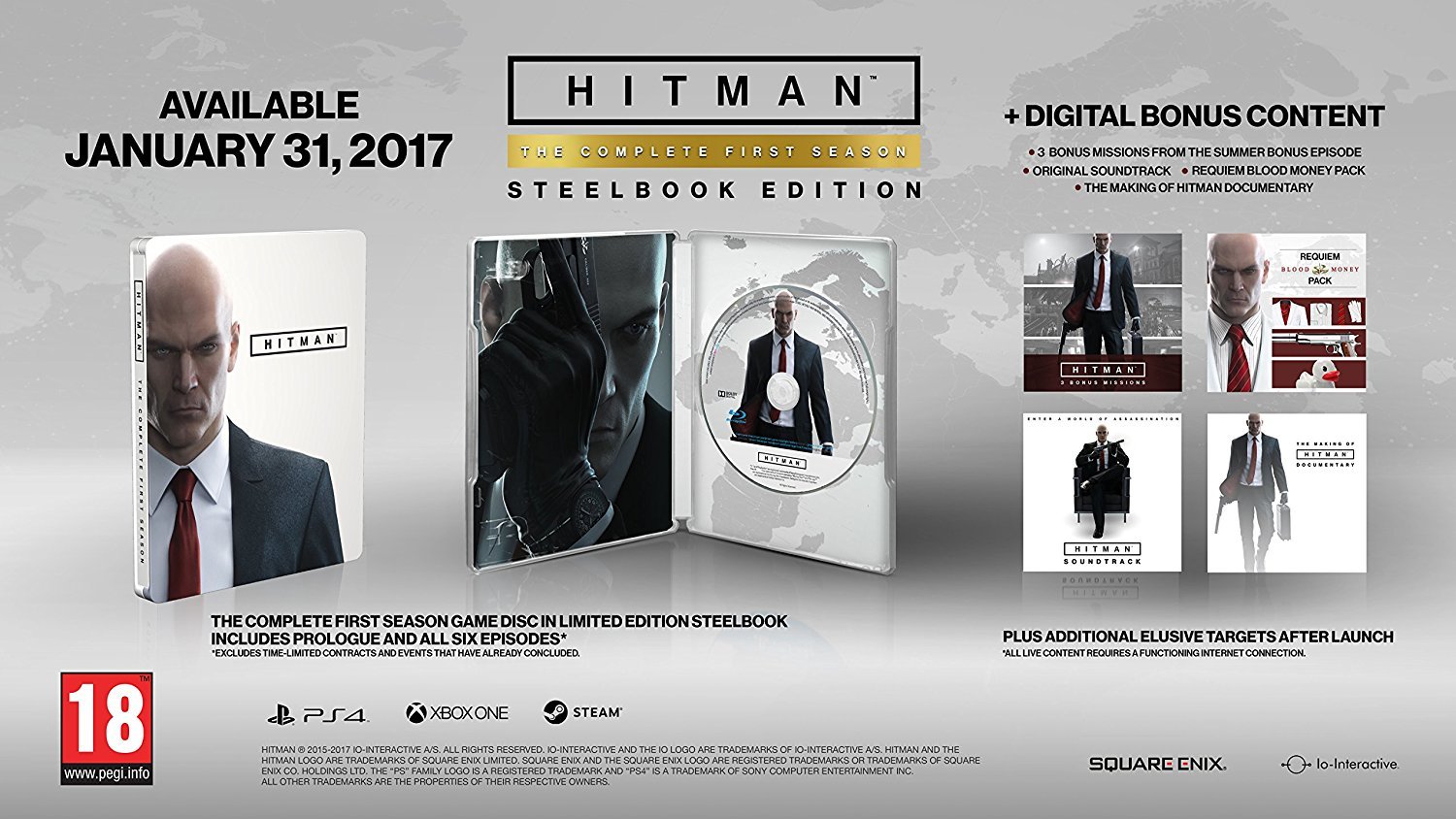 Hitman: The Complete First Season Steelbook Edition (Xbox One) UK IMPORT