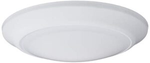 westinghouse 6322900 large led indoor/outdoor dimmable surface mount wet location, white finish with frosted lens