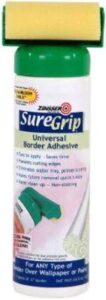 3 pk zinsser suregrip universal walpaper border & wallcovering adhesive 02876