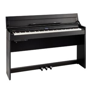 roland dp-603 88-key digital piano with authentic grand piano touch and bluetooth, contemporary black