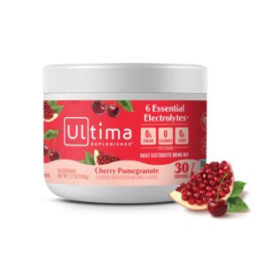 ultima replenisher daily electrolyte drink mix, cherry pomegranate, 30 servings, 3.6 oz (pack of 1)