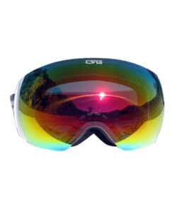 crg sports ski goggles 100% uv protection frameless snowboard goggles for men,women,adults