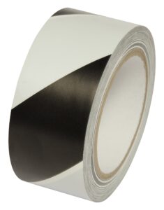 incom wt2300 manufacturing: hazard warning conformable tape, 2" x 108', black/white