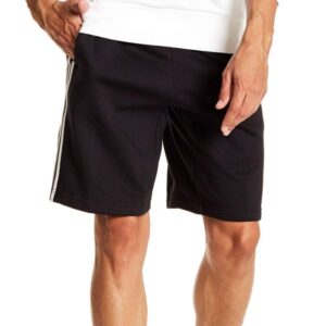 adidas Men's Athletics Essential Cotton Shorts, Black/White, Small