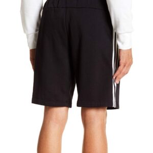 adidas Men's Athletics Essential Cotton Shorts, Black/White, Small