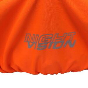 Tucool Racing Night Visual Waterproof Windproof Bike Bicycle Helmet Cover Cycling Rain Cover (Fluorescent Orange)