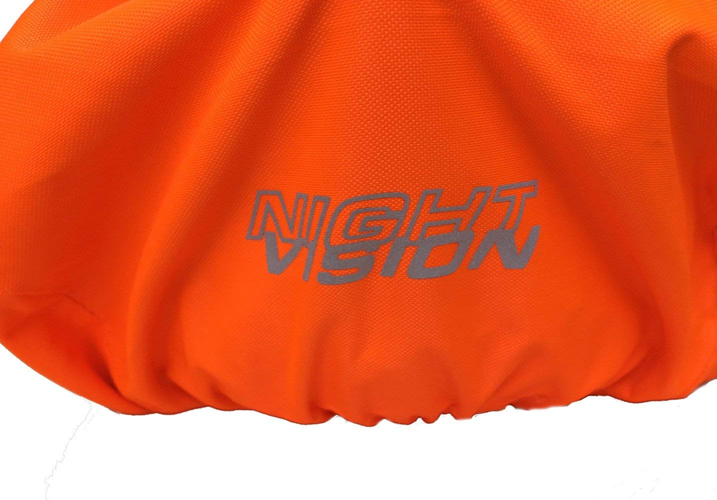 Tucool Racing Night Visual Waterproof Windproof Bike Bicycle Helmet Cover Cycling Rain Cover (Fluorescent Orange)