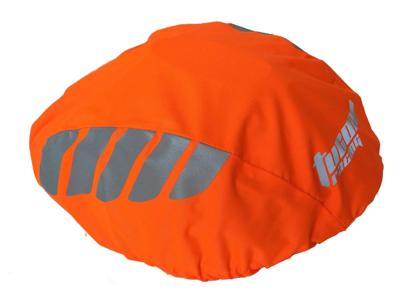 Tucool Racing Night Visual Waterproof Windproof Bike Bicycle Helmet Cover Cycling Rain Cover (Fluorescent Orange)