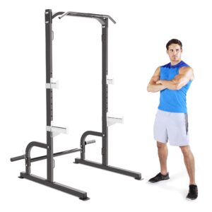 marcy olympic cage home gym system – multifunction squat rack, customizable training station sm-8117