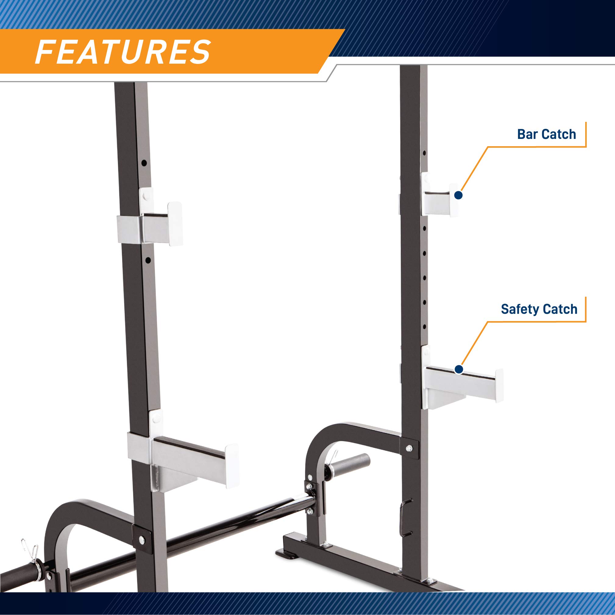 Marcy Olympic Cage Home Gym System – Multifunction Squat Rack, Customizable Training Station SM-8117